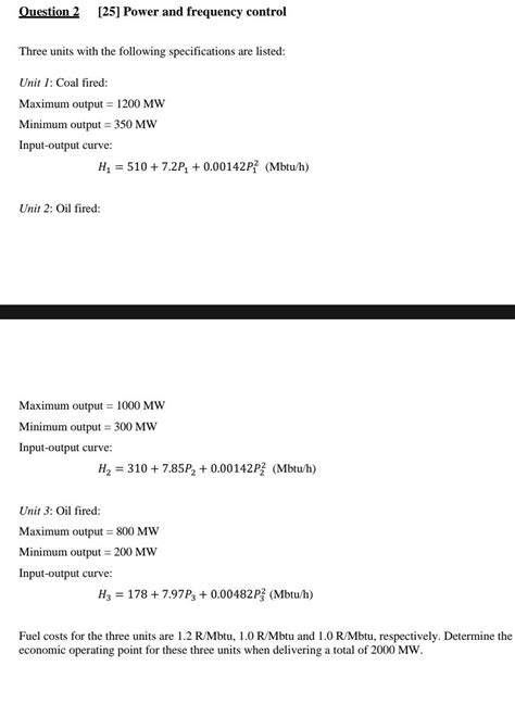 solved ouestion 2 [25] power and frequency control three
