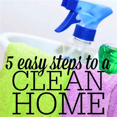 5 Easy Steps To A Clean Home Working Mom Blog Outside The Box Mom