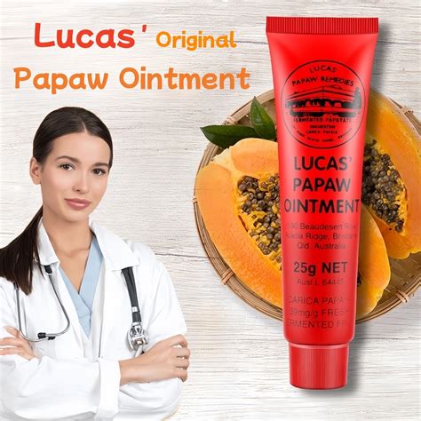 Lucas Papaw Ointment 25g Lip Balm Burn Balm Ointment First Aid