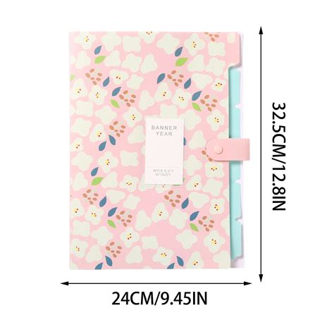 Xmmswdla 6 Pocket Expanding File Folder With Sticky Labels File Folder
