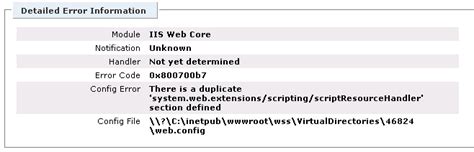 Resolving Config Error To Run Central Administration