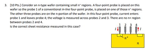 Solved [10 ﻿pts ] ﻿consider An N Type Wafer Containing Small