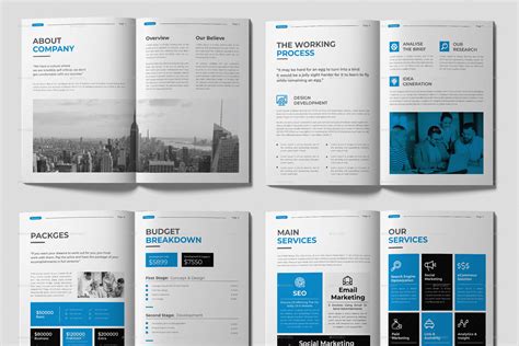 Project Proposal Layout Print Templates GraphicRiver
