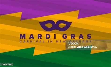 뉴올리언스의 마디 그라 카니발 뚱뚱한 화요일 전통적인 휴일 축 하 연례 민속 축제 의상 가면 재미있는 파티 카니발 마스크 포스터 카드 배너 및 배경 벡터 일러스트레이션