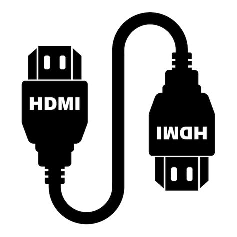 Premium Vector Hdmi Port Line Icon Vector Hdmi Port Sign Isolated