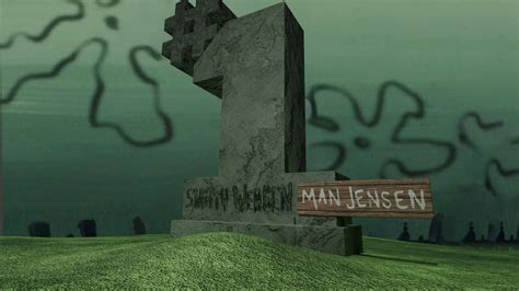 Smitty Werben Manjensen Tombstone From Spongebob Free Vr Ar Low Poly 3d Model Cgtrader