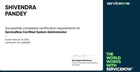 Shivendra Pandey On Linkedin Servicenow Csacertified Itservicemanagement Careeradvancement
