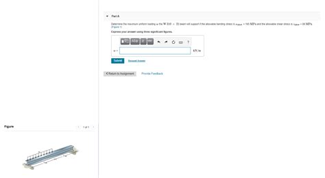 Solved Part A Determine The Maximum Uniform Loading W The W