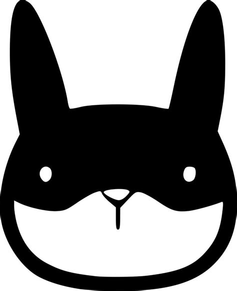 Black And White Of Rabbit Shape 21738478 Vector Art At Vecteezy