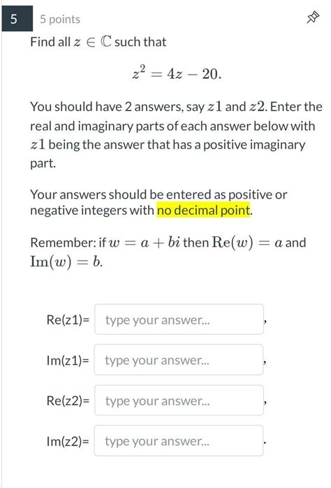 solved 4 4 points given 1 z 2 3i 1 2i 2 write z in