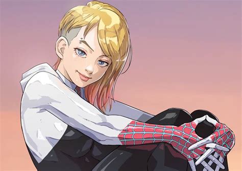 spider gwen 插画师サイレンク的格温斯黛西插画图片 BoBoPic