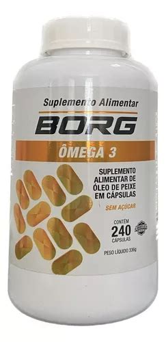 Borg Omega 3 1000mg 240 Capsulas Frete Grátis