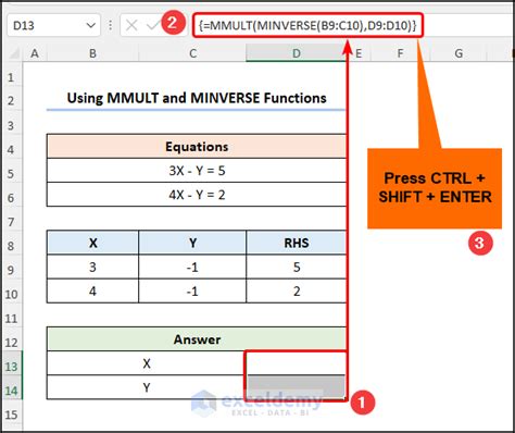 How To Solve Simultaneous Equations In Excel Easy Ways