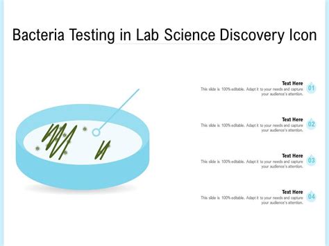 Bacteria Testing In Lab Science Discovery Icon Presentation Graphics