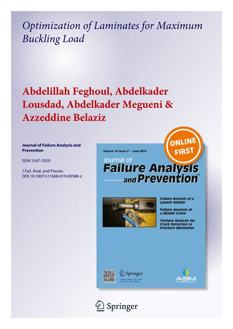 Pdf Optimization Of Laminates For Maximum Buckling Load