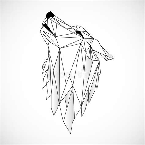 Wolf Head Tattoo Vector Illustration Stock Vector Illustration Of