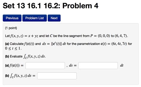 Solved Let F X Y Z X Yz And Let C Be The Line Segment Chegg