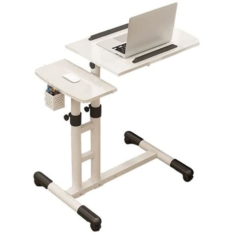 WRNM Table Roulante De Lit Canap Table Dordinateur Portable Roulettes