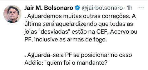 Bolsonaro Critica Relatório Da Pf Que O Indiciou No Caso Das Joias