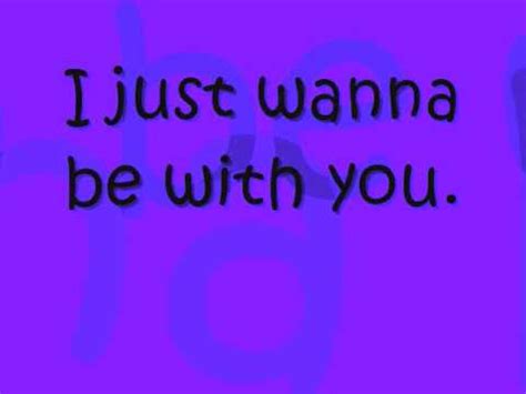 Hsm Just Wanna Be With You Lyrics On Screen Youtube