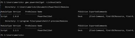 Find Module Allowprerelease Fails · Issue 484 · Powershell