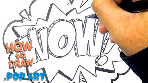 Як маркером намалювати Wow у стилі поп арт покрокова інструкція від художника Ravlyk