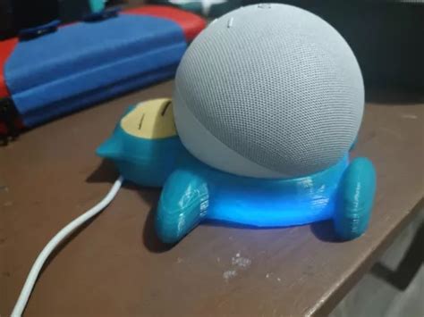 Base Soporte Para Alexa Echo Dot De Pokemon Snorlax 3d Pla En Venta En