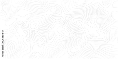 Abstract Topographic Pattern Banner Background Geographic Line Map