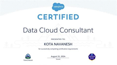 Kota Navanesh On Linkedin Salesforcecertified Datacloud