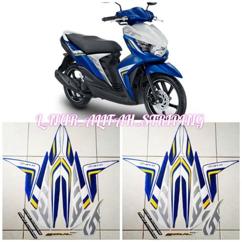 Jual STIKER STRIPING LIS LES POLET BODY MOTOR YAMAHA SOUL GT STREET