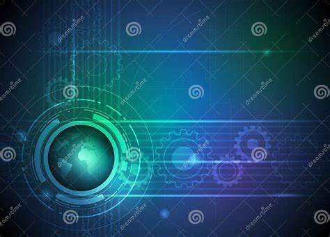 Abstract Future Digital Science Technology Concept Stock Vector Illustration Of Line Business