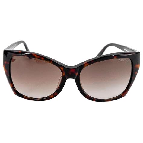 Lunettes De Soleil Tom Ford Acetate Marron Ref 681041 Joli Closet