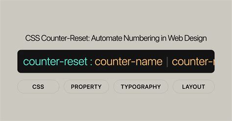 Css Counter Reset Automate Numbering In Web Design