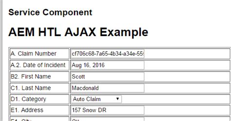 Creating An AEM HTML Template Language Component That Posts Data Using AJAX AEM Tutorials For