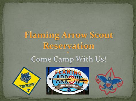 PPT Flaming Arrow Scout Reservation PowerPoint Presentation Free Download ID 2801570