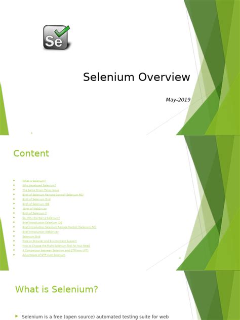 0101selenium Overview Selenium Webdriver Pdf Selenium Software