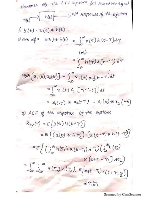 Response Of Lti System Unit 4 Pdf