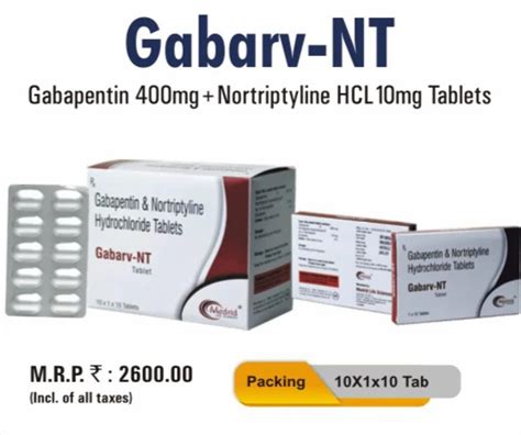 Gabapentin Nortriptyline Tablets At ₹ 2600box Badli Industrial