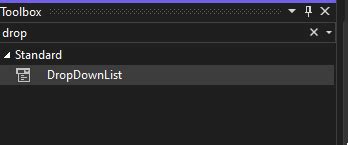 C DropDown Greyed Out In Visual Studio Windows Forms Net Framework Stack Overflow