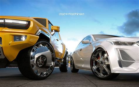 2022 GMC Hummer Imagined As First Donk EV On 30 Inch Chrome Wheels