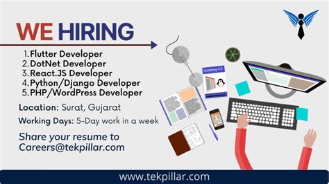 Tekpillar® On Linkedin Jobsforyou Flutterdev Flutter Webdesigner