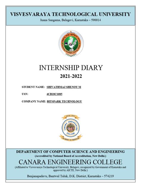 Internship Diary 2022 Download Free Pdf Html Element Php