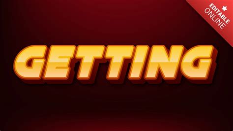 getting text effect generator
