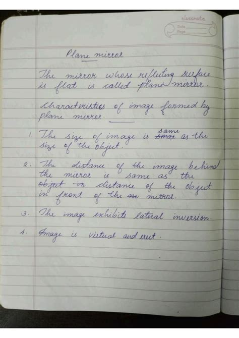 SOLUTION Class Cbse Light Reflection And Refraction Notes Studypool