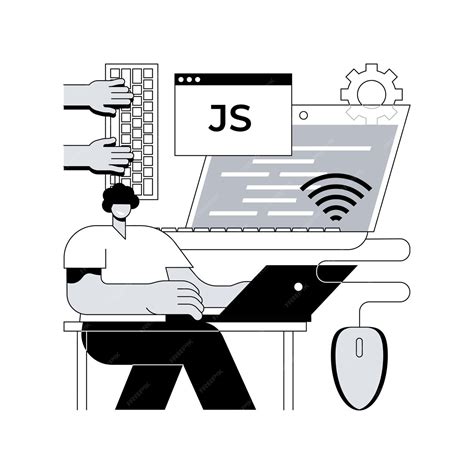 Premium Vector Javascript Abstract Concept Vector Illustration