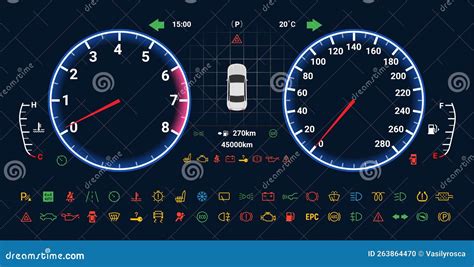Car Digital Dashboard Speedometer Display Fuel Panel Car Cluster