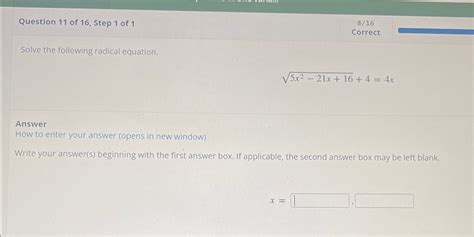 Solved Question Of Step Of CorrectSolve The Chegg Com