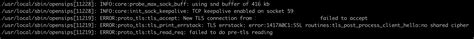 [bug] no shared cipher error related tls · issue 2646 · opensips