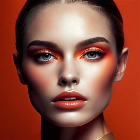 Premium Ai Image Vibrant Closeup Portrait Of Woman With Stunning