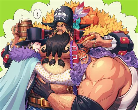 Marshall D Teach Jesus Burgess And Lafitte One Piece Drawn By